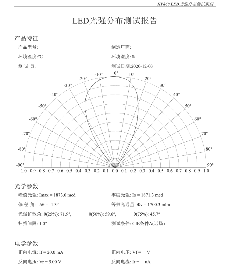 LED光强分布测试仪 - 杭州远谱电子科技有限公司